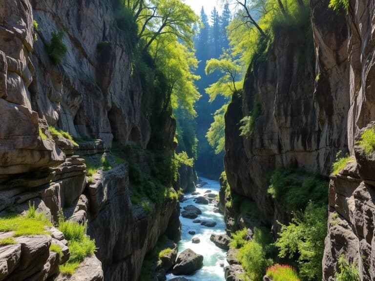 Was ist ein Klamm als Oberflächenform der Landschaft?